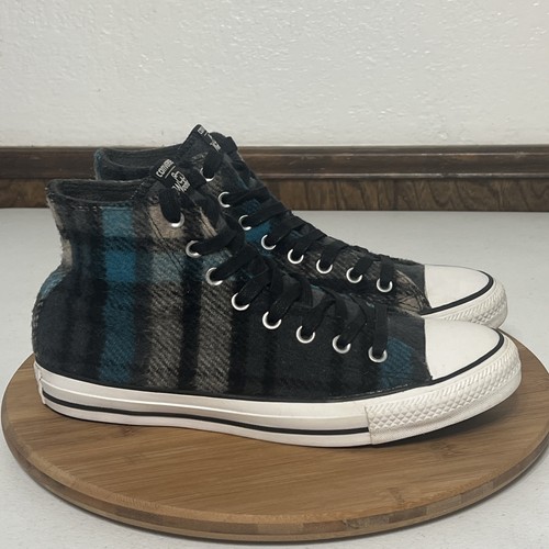 Converse Woolrich Chuck Taylor Hi Top Sneaker Men’s 8 Women’s 10 Blue ...