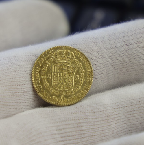 1790 Spanish Colonial 2 Escudos Gold Coin Carlos IIII | eBay