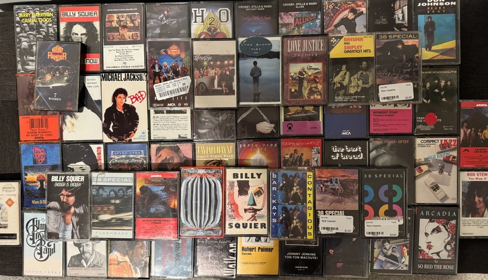 Lot of 56 Rock Pop Soul Jazz Cassettes 70s 80s 90s No Filler, Offers ...