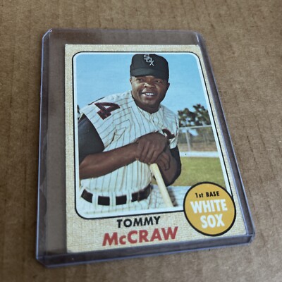 1968 Topps TOMMY McCRAW #413 Chicago White Sox Vintage Baseball Card ...
