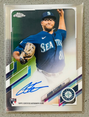 2021 Topps Chrome Baseball #RA-AF Aaron Fletcher Auto Autograph Rookie ...