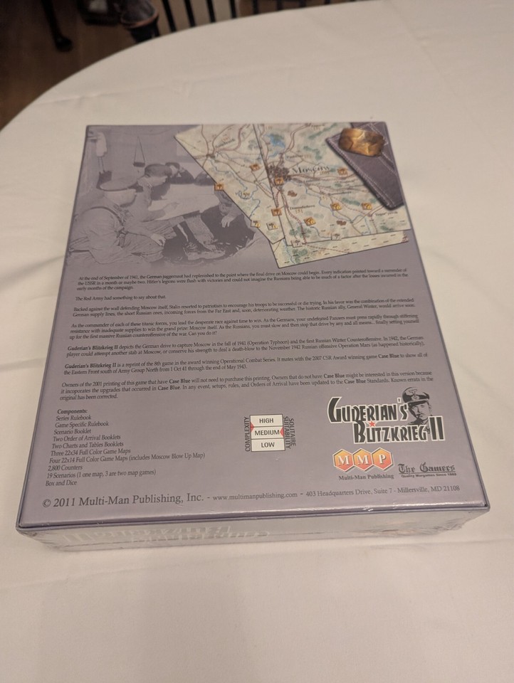 WW2 board games: MINT the Blitzkrieg Legend and Guderian's Blitzkrieg I ...