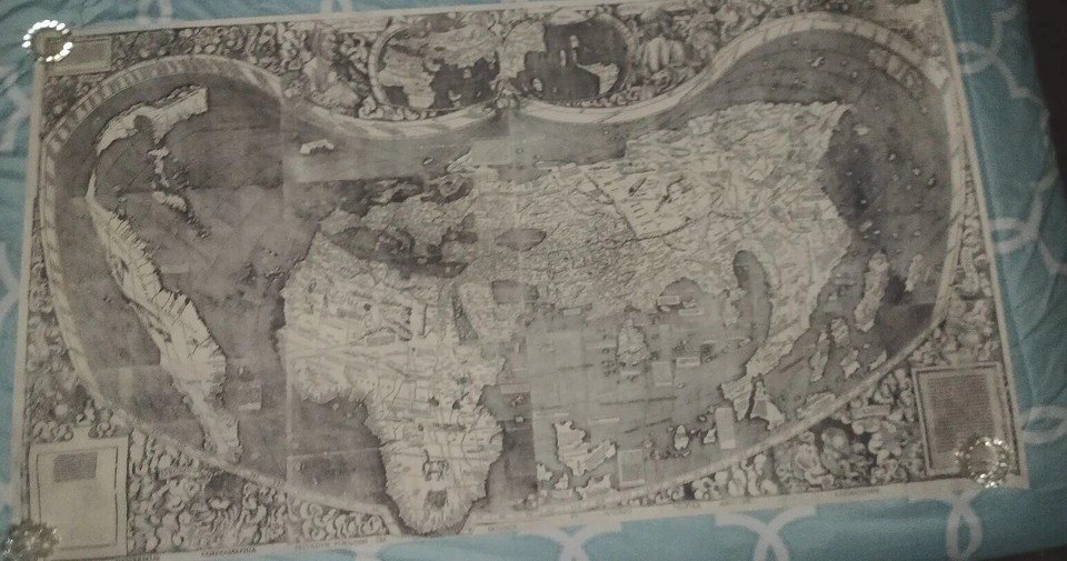 1500s Waldseemuller Map of America - First Map to Name "America ...