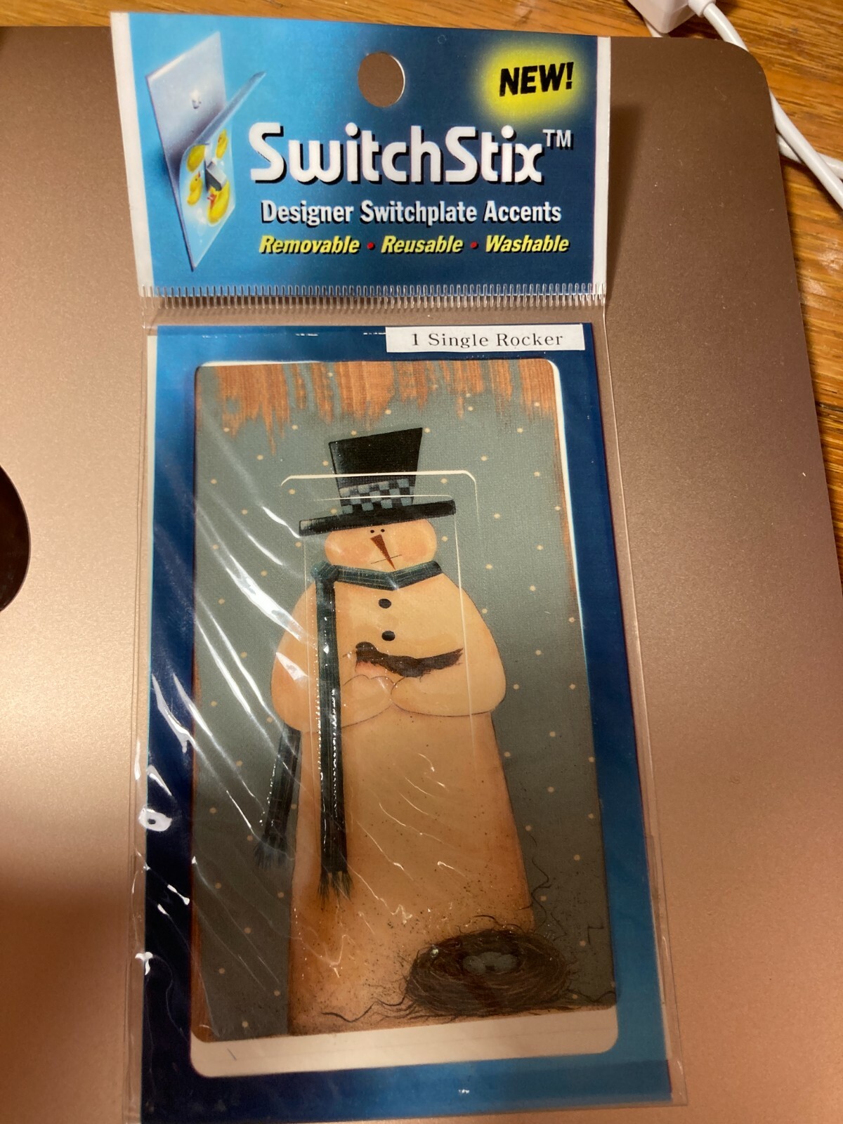 Switchstix Christmas Snowman. Designer Decal for Light Switch - Single ...