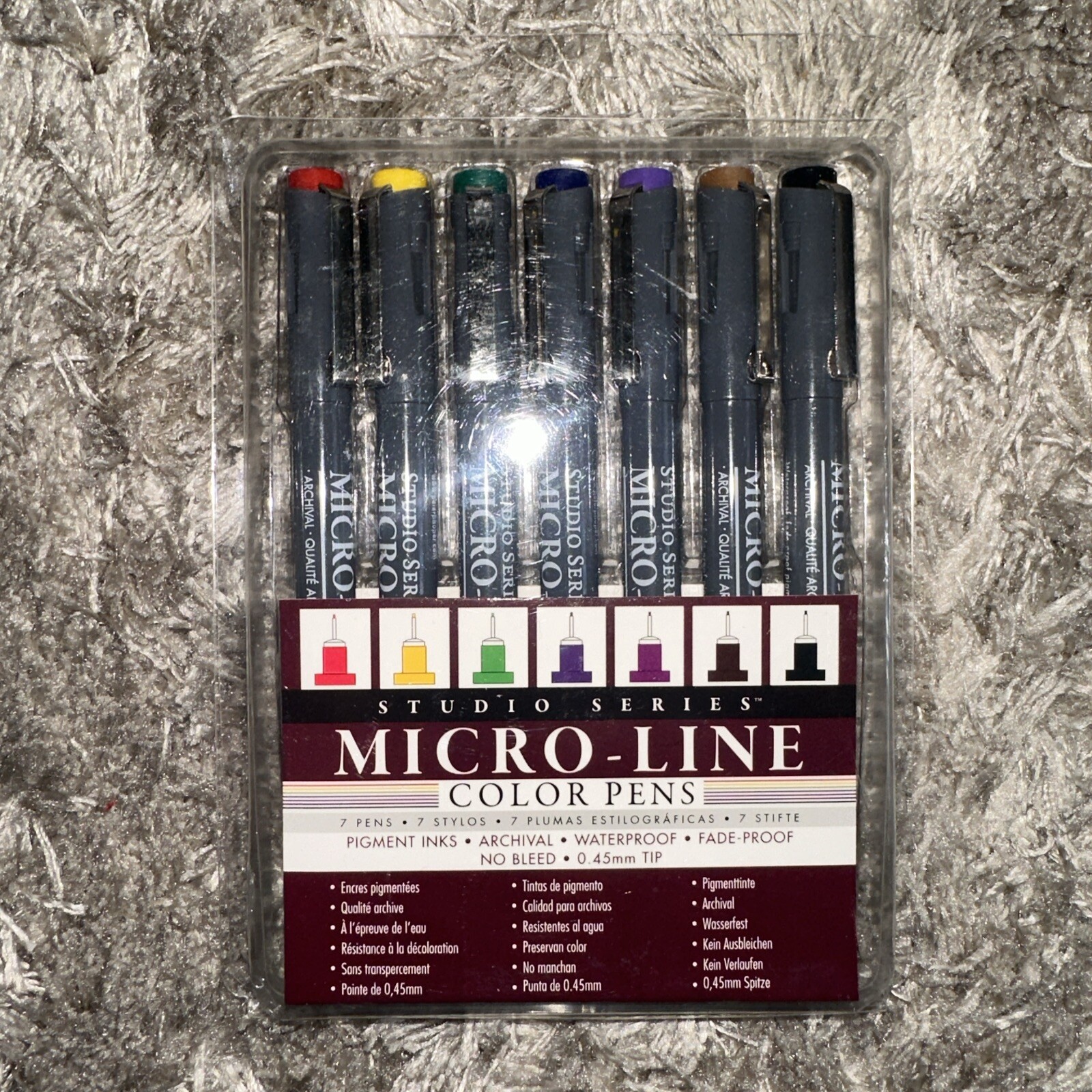 Studio Series Colored Micro-Line Pen Set (Set Of 7) by Inc. Peter ...