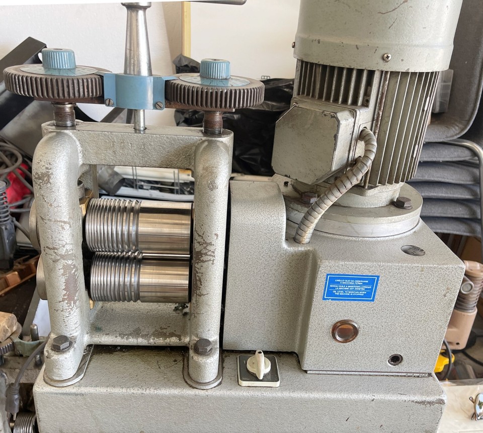 FILLI CAVALLIN 120 MM Combination AUTOMATIC Rolling Mill JEWELRY ROLLER ...