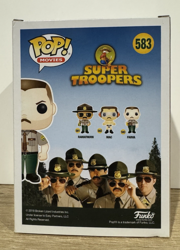 Farva Super Troopers - Pop Vinyl Funko #583 | eBay Australia