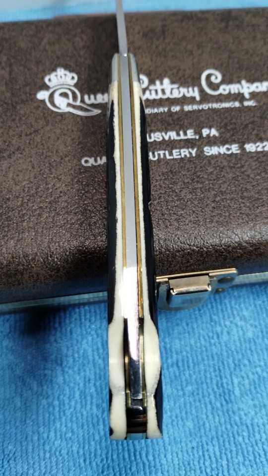 QUEEN CUTLERY "Old Pattern Lock-Back" Winterbottom Bone Pattern # 6155 ...