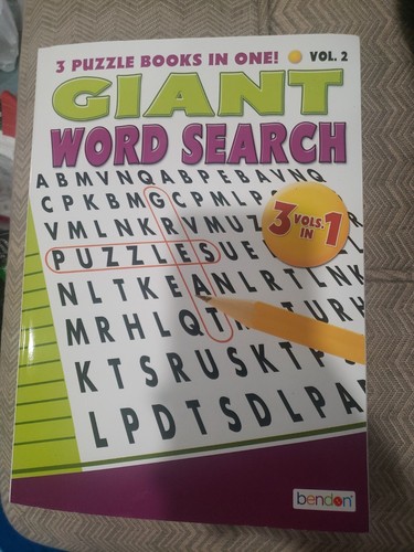 Bendon Giant Word Search 3 Puzzle Books in One! Vol.2 NEW | eBay