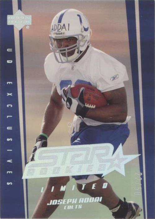 2006 Upper Deck - Star Rookies Joseph Addai #211 UD Exclusives Silver ...