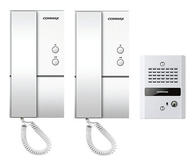 COMMAX 1-to-2 Audio Intercom with Vandal-proof Doorbell DP-LA01/DR-2GN (AC220V) | eBay