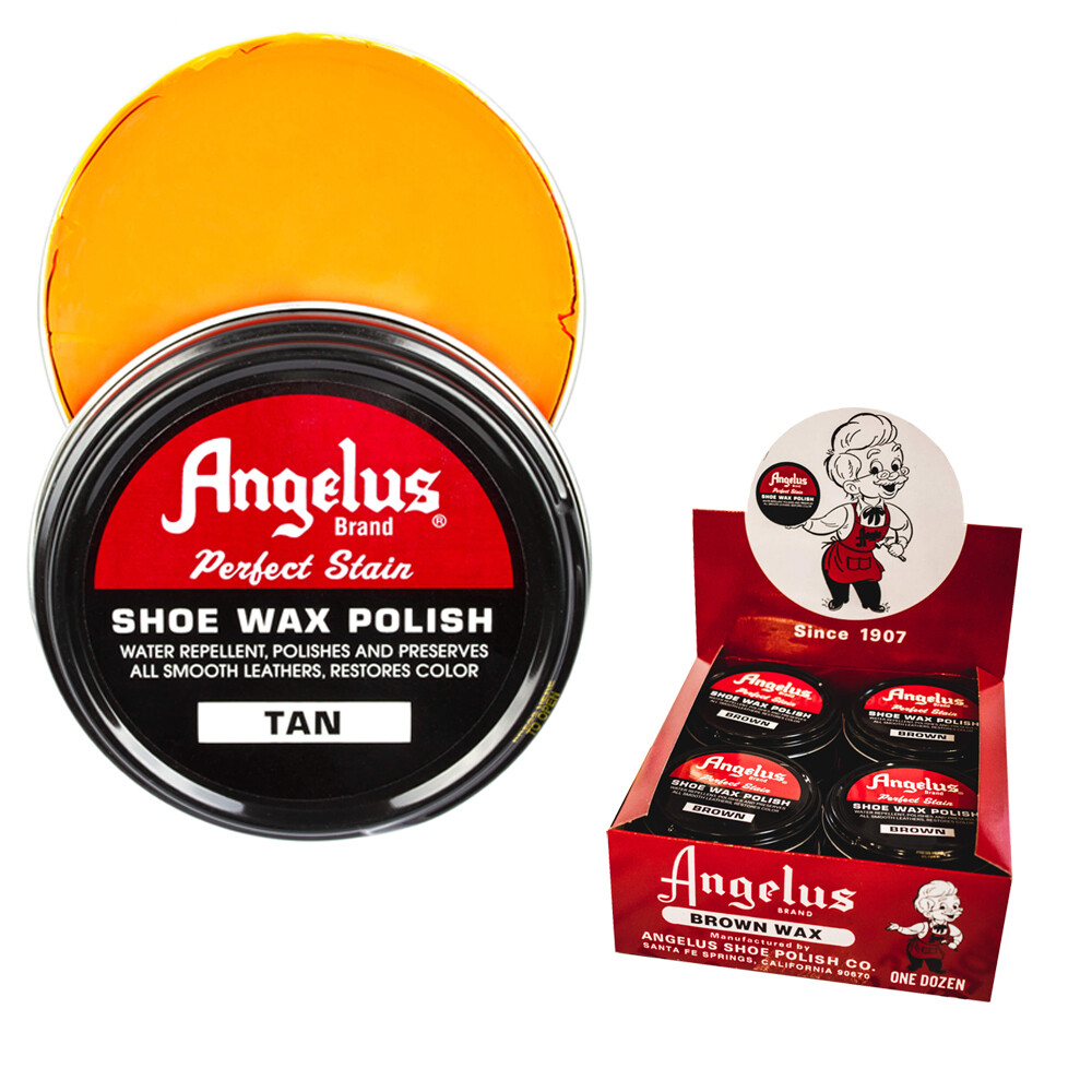 Angelus Shoe Polish Perfect Stain Leather Shoe Boot Wax Creamy 60ML ...