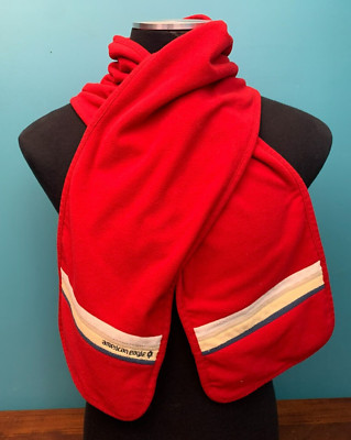 American Eagle Lightweight Fleece Scarf - One Size, 56" x 9.5", Red | eBay