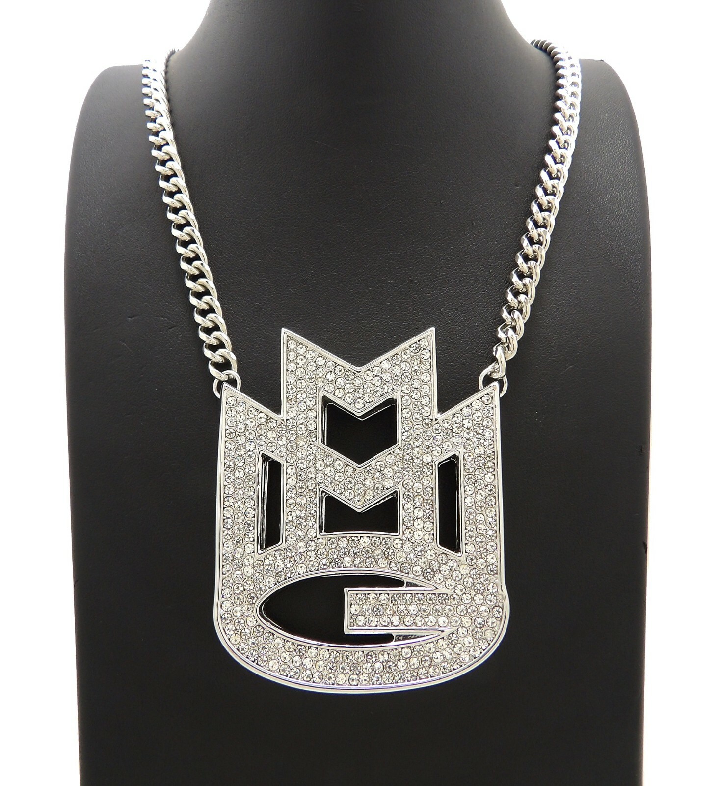 Iced MMG Hip Hop Pendant 6mm Various Size Cuban Chain Necklace RC3847 ...