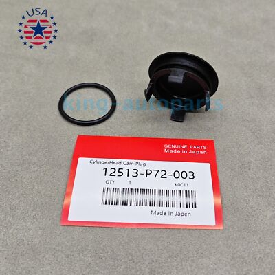 New Cylinder Head Rear Cam Plug Cap with Seal 12513-P72-003 For Honda ...