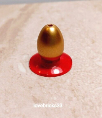 New LEGO Gold Egg EASTER Painted Printed with Red Stand Holiday ...