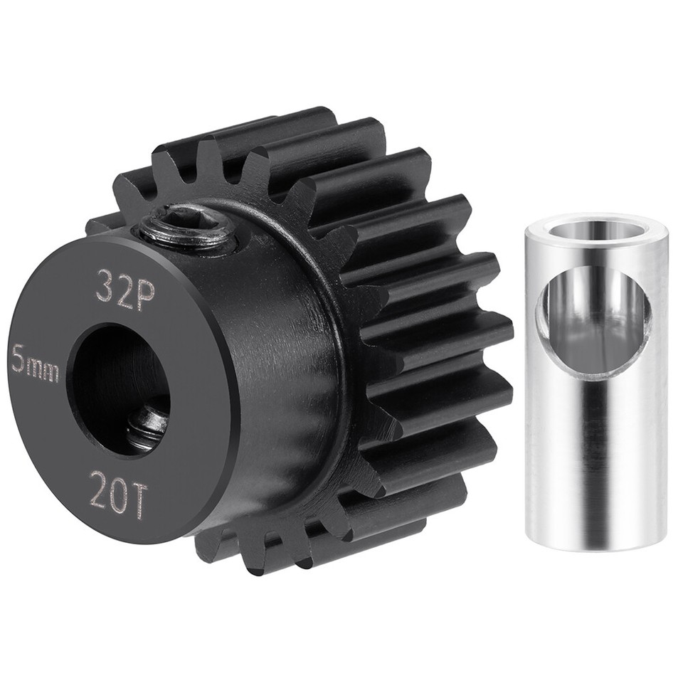 M0.8 32P 5mm Steel Pinion Gear 11-38T For 32P Spur Gear RC Car 3.17mm ...