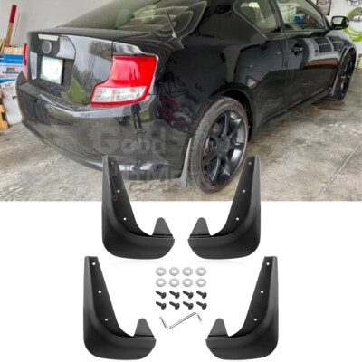 For Scion tC xA xB Black 4Pcs Mudguard Front Rear Mud Flaps Splash ...