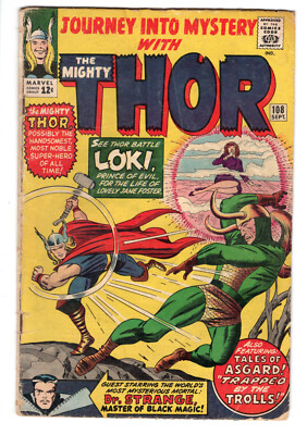 JOURNEY INTO MYSTERY #108 (1964) - GRADE 3.5 - MARVEL THOR 1ST ...