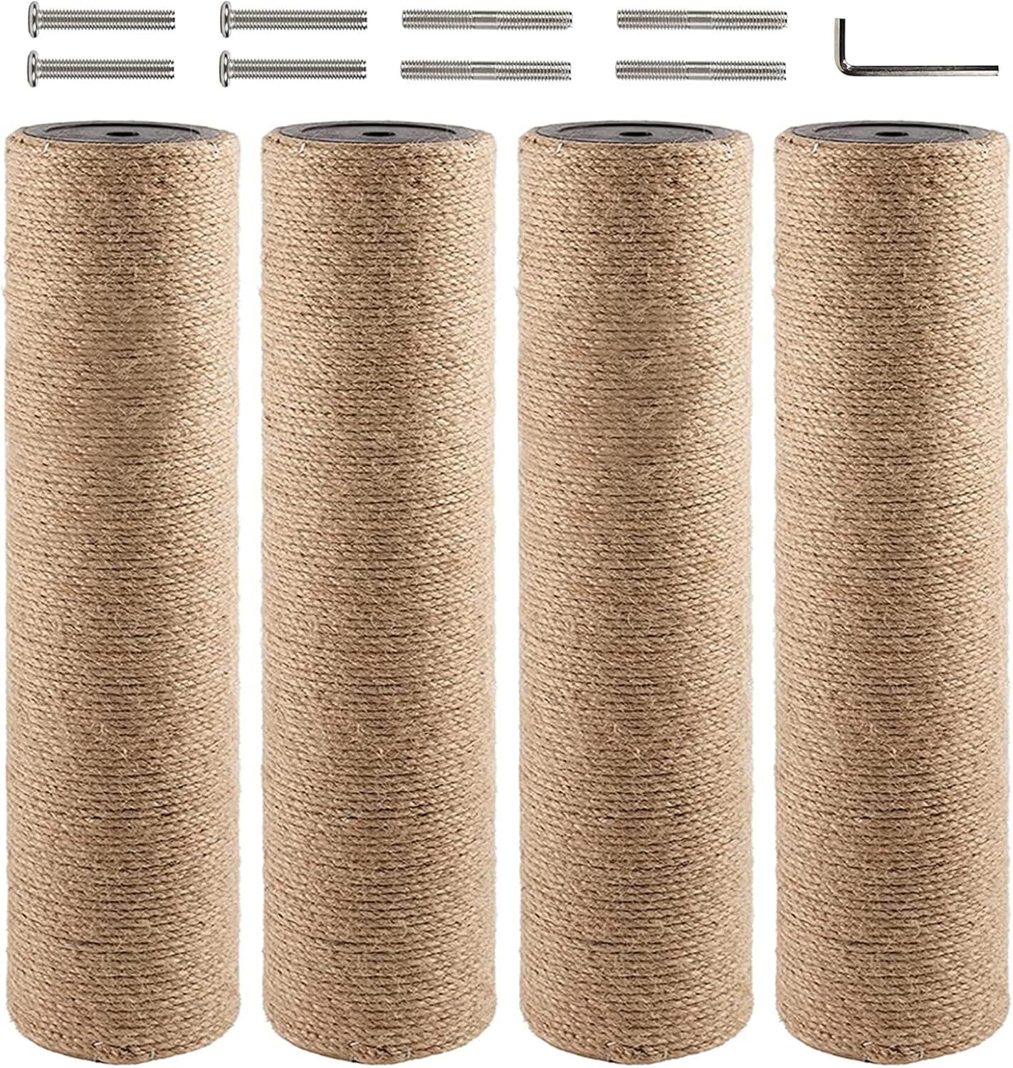 Cat Scratch Post Replacement for Cat Tree Replacement Parts-Pack of 4 ...