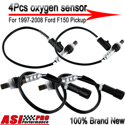 Set of 4 New Oxygen O2 Sensor for 97-08 98 99 00 01 Ford F150 Pickup 4. ...