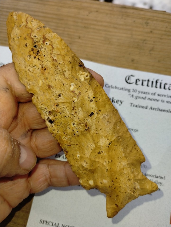 Etley Arrowhead Spearpoint Projectile Indian Artifact | eBay