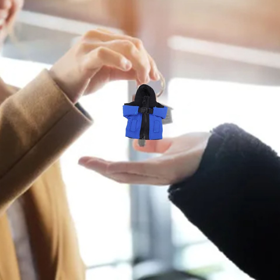 Down Coat Key Chain Cute Funny Small Jacket Keychain Unique Key Case | eBay