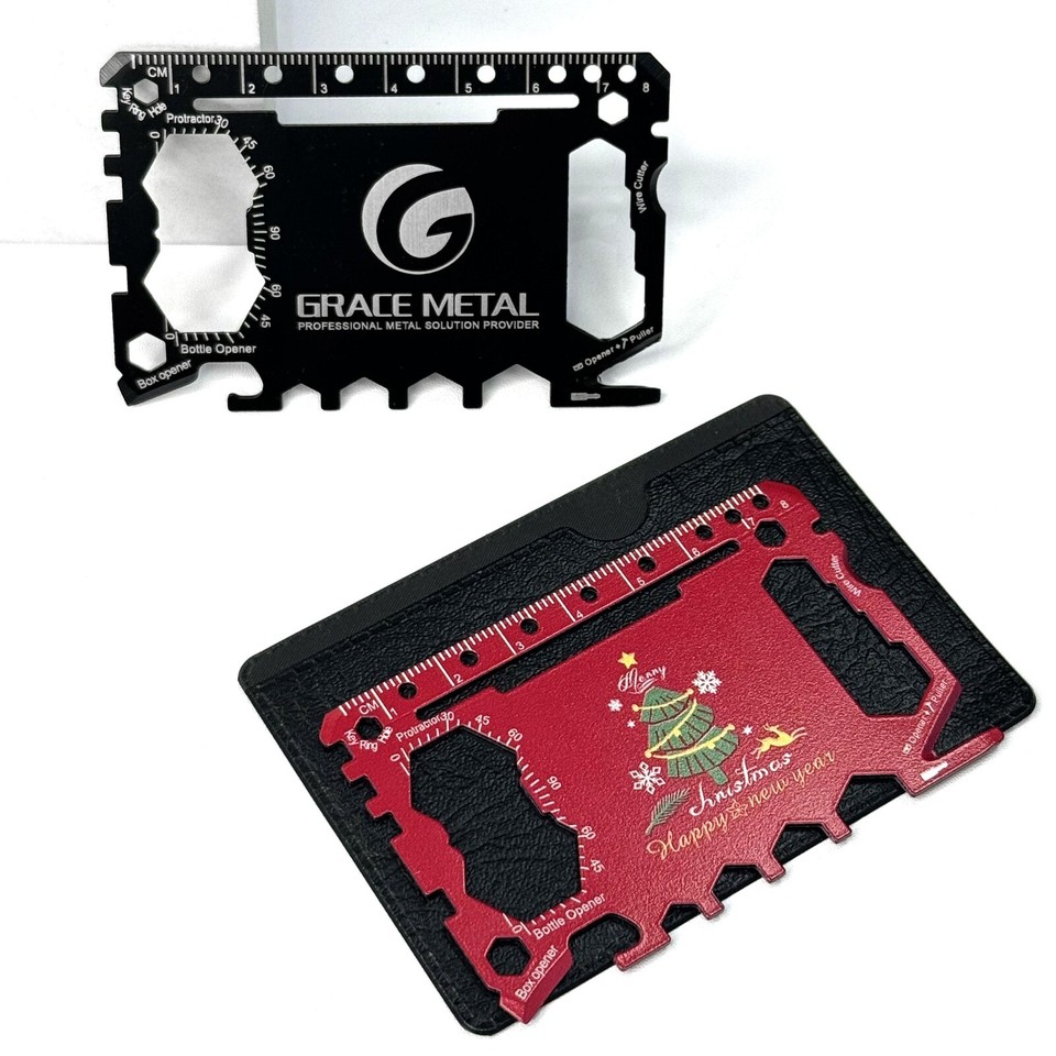 Multitool Pocket Tool 46 in 1 Credit Card Size - Cash Clip - Multi ...