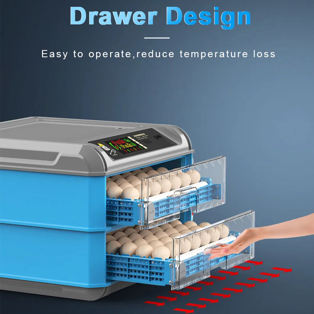 256 Chicken Eggs Incubator reptiles incubators automatic egg incubator ...