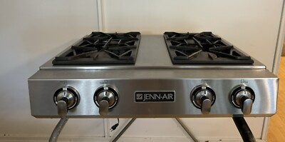 30" Jenn Air Pro Style Stainless 4 Burner Gas Cooktop Range JGCP430ADP ...