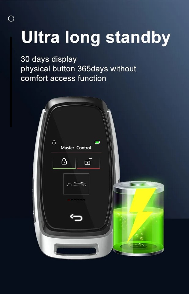 Modified Universal Smart LCD Key w/ Engine Start Function Keyless Go ...