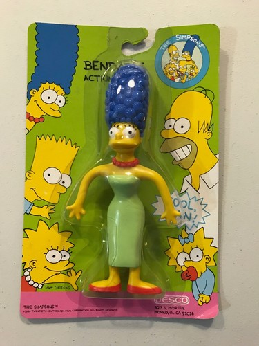 The Simpsons Marge Simpson bendable action figure Jesco 1990 Brand New ...