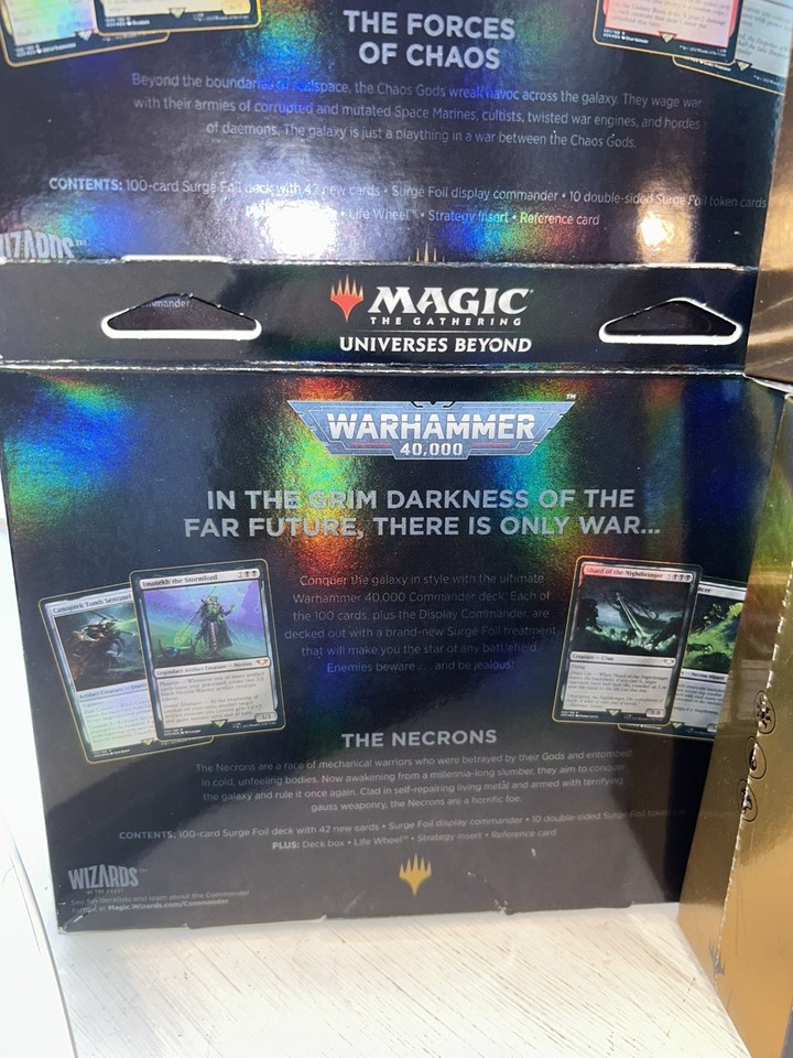 MTG Set of 4 Beyond Warhammer 40K Collectors Edition Commander Decks | eBay
