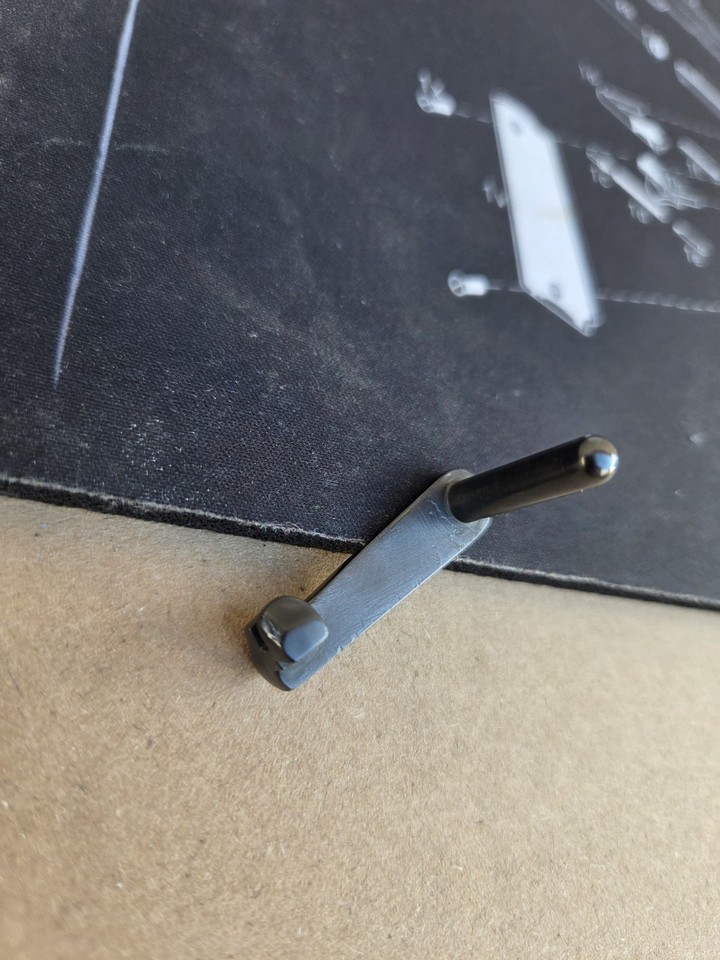 blue original US GI Colt M 1911 A1 Checkered Slide Stop/Release | eBay