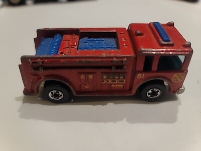 Vintage 1976 Fire Eater Diecast Fire truck Hot Wheels 51 Red ...