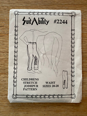 SuitAbility Sewing Pattern #2244 Children's Jodhpur Waist 20-28, new, uncut | eBay
