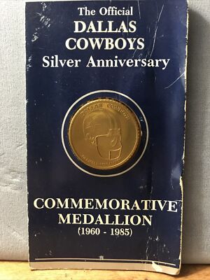 dallas cowboys Silver Medallón 1960-1985 | eBay
