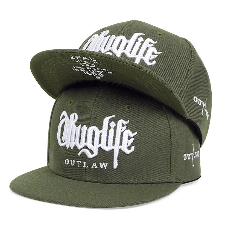 NEW Baseball Cap 2Pac Thug Life Rap Hat Snapback Tupac Adjustable Flat ...