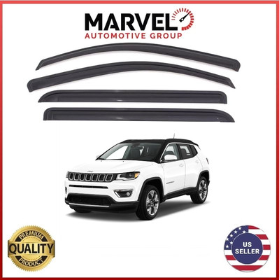 For Jeep Compass 2017-2025 Window Visor Rain Guard Deflectors | eBay