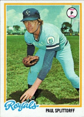 1978 Topps #638 Paul Splitorff Kansas City Royals EX | eBay