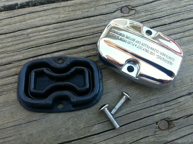 Chrome Cover for Rear Master Cylinder Cover for Harley-Davidsons W ...