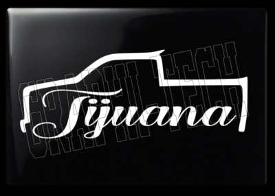 TIJUANA CAMIONETA STICKER CALCOMANIA DECAL DE VINILO BLANCO 11" | eBay