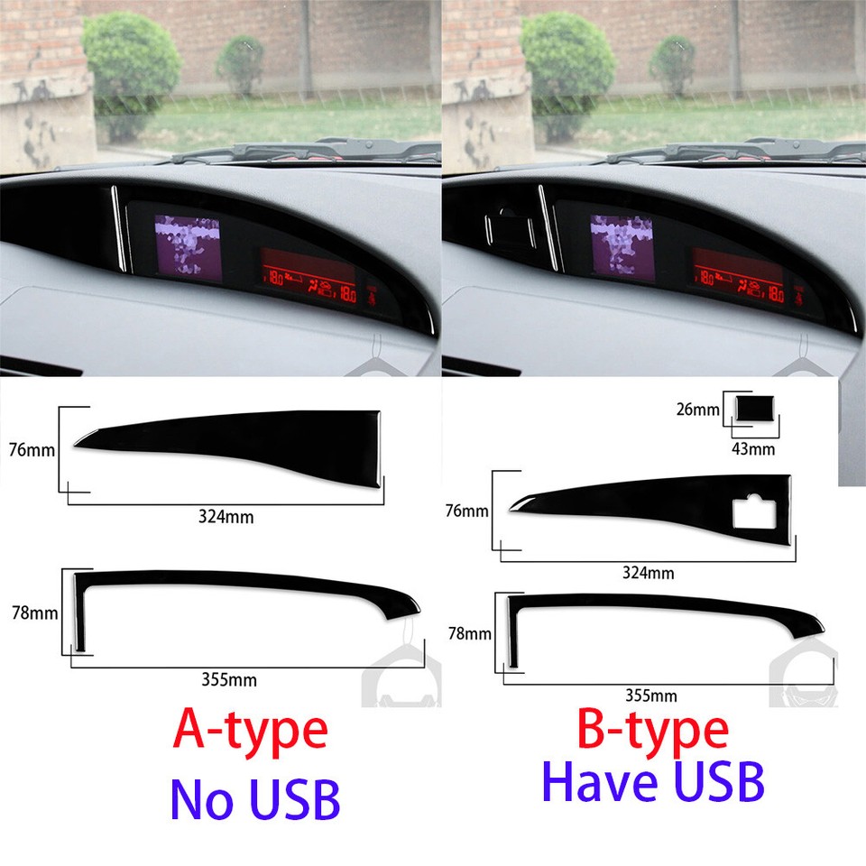 For Mazda 3 Axela 2010-2013 RHD Piano Black Dashboard Display Screen ...