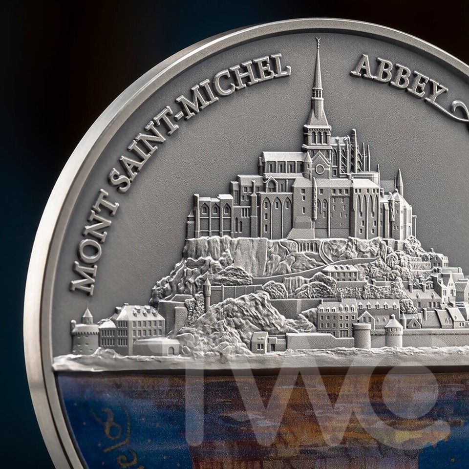 Mont Saint-Michel Abbey 500th Anniversary 2 oz Silver Coin 5$ Niue 2023 ...