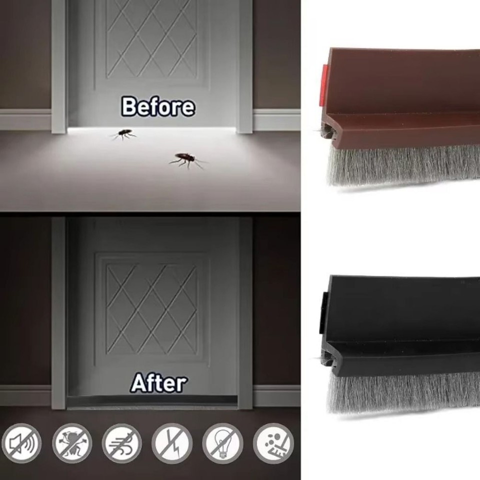 Door Bottom Sealing Strip Guard Wind Dust Threshold Seal Stopper Insect ...