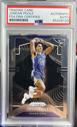 2019-20 Panini Prizm Jordan Poole Auto Autograph Rookie Card RC #272 ...