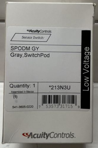 Acuity Controls Sensor Switch Model SPODM GY Switchpod New | eBay