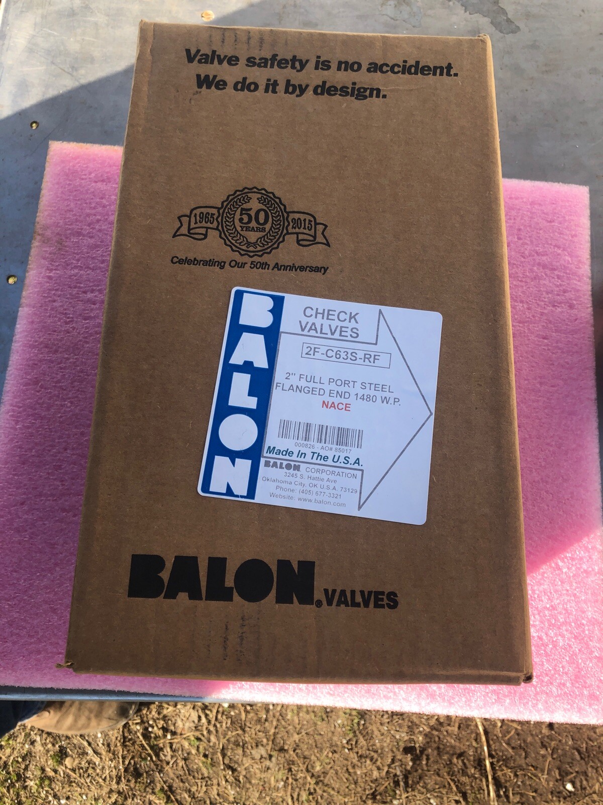Balon 2F-C63S-RF, 2" Full Port Steel Flanged End Check Valve 1480 WP ...