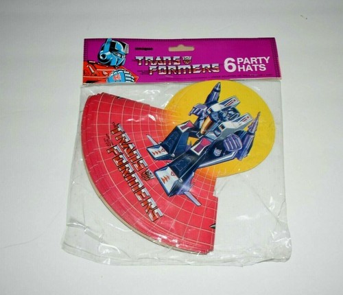 1984 G1 Transformers Skywarp Robo Party Hats sealed | eBay