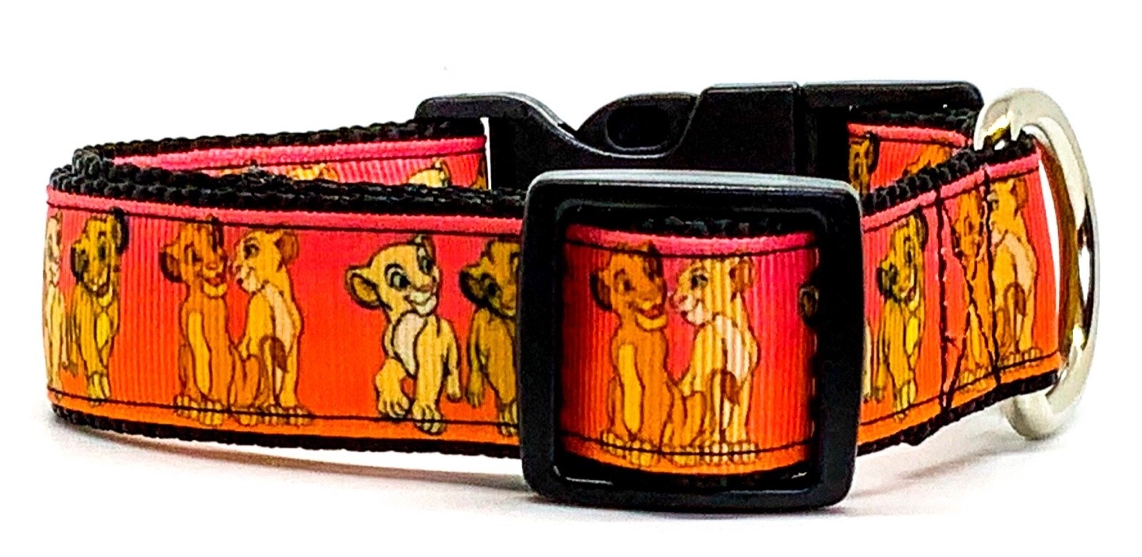 Simba & Nala Lion King dog collar handmade adjustable buckle 1" wide or ...